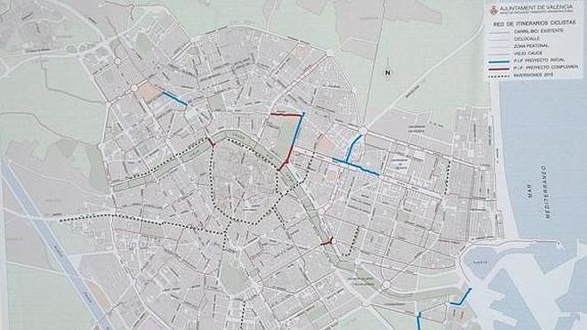 Valencia hará 15 kilómetros más de carril bici para unir los barrios ...
